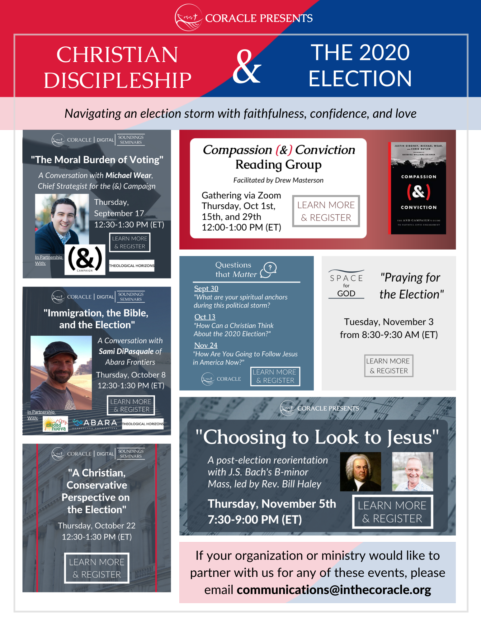 "Christian Discipleship & The 2020 Election" - Coracle