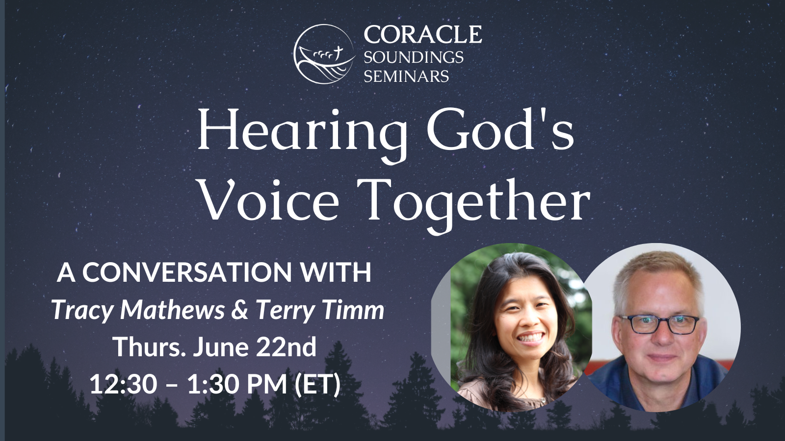 RECORDING: "Hearing God's Voice Together" with Tracy Mathews & Terry Timm