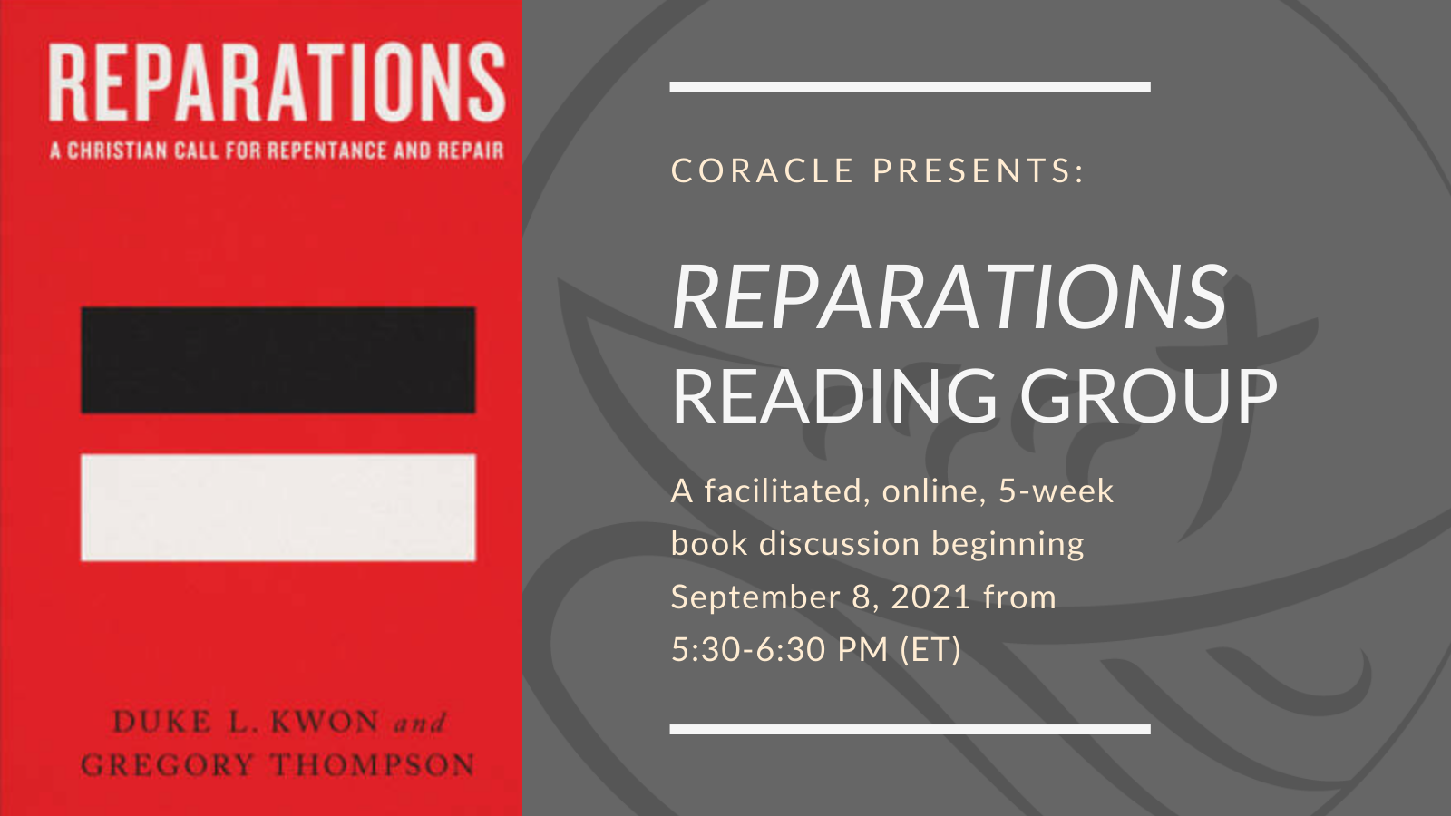 A 5-Week Reading Group on Reparations from a Christian Perspective